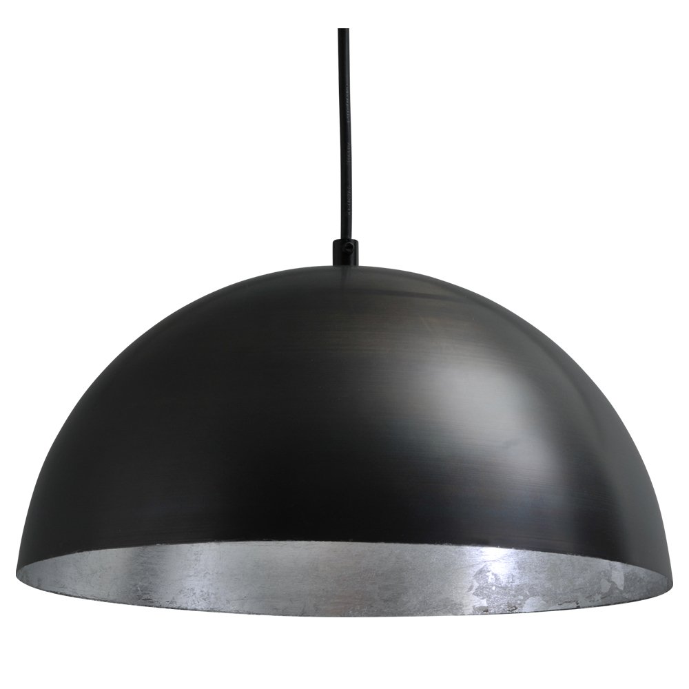 Grote stoere hanglamp Industria Gunmetal 30 met zinkgrijs van ...