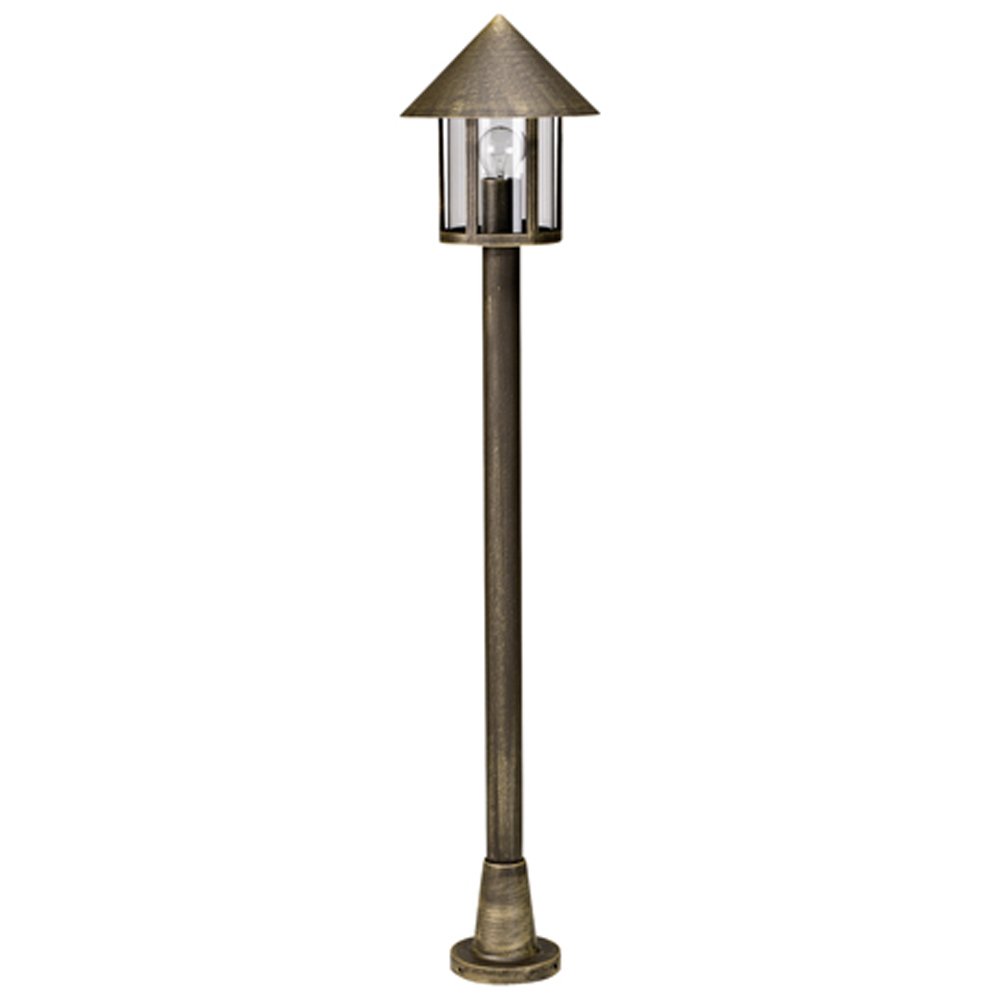Staande tuin lamp Toit 125cm - brons-bruin van Albert kopen | LampenTotaal