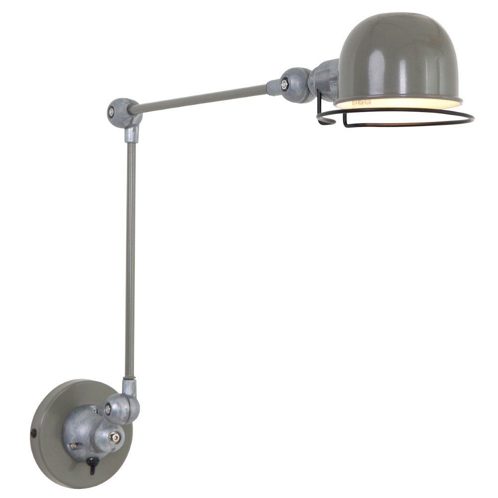 Retro leeslamp Davin 82cm retro groen van Steinhauer kopen | LampenTotaal