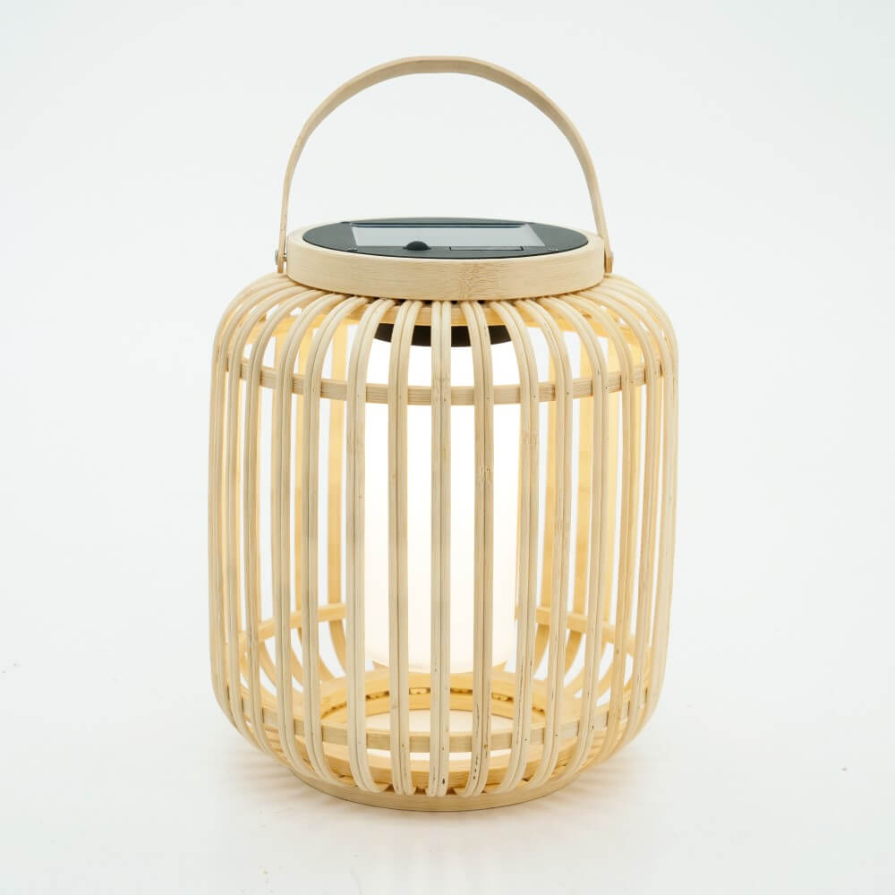 Solar tafellampje Marliano rotan recht van Eglo kopen | LampenTotaal