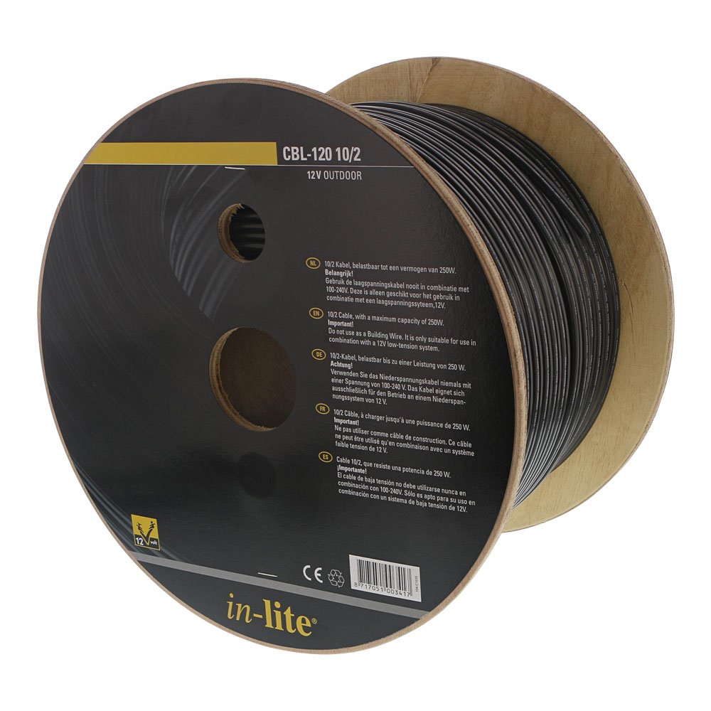 12 volt kabel CBL-10/2-120 meter van In-lite kopen | LampenTotaal