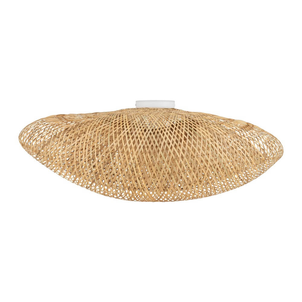 Rotan plafondlamp Havana L Ø 80cm van Lyora kopen | LampenTotaal