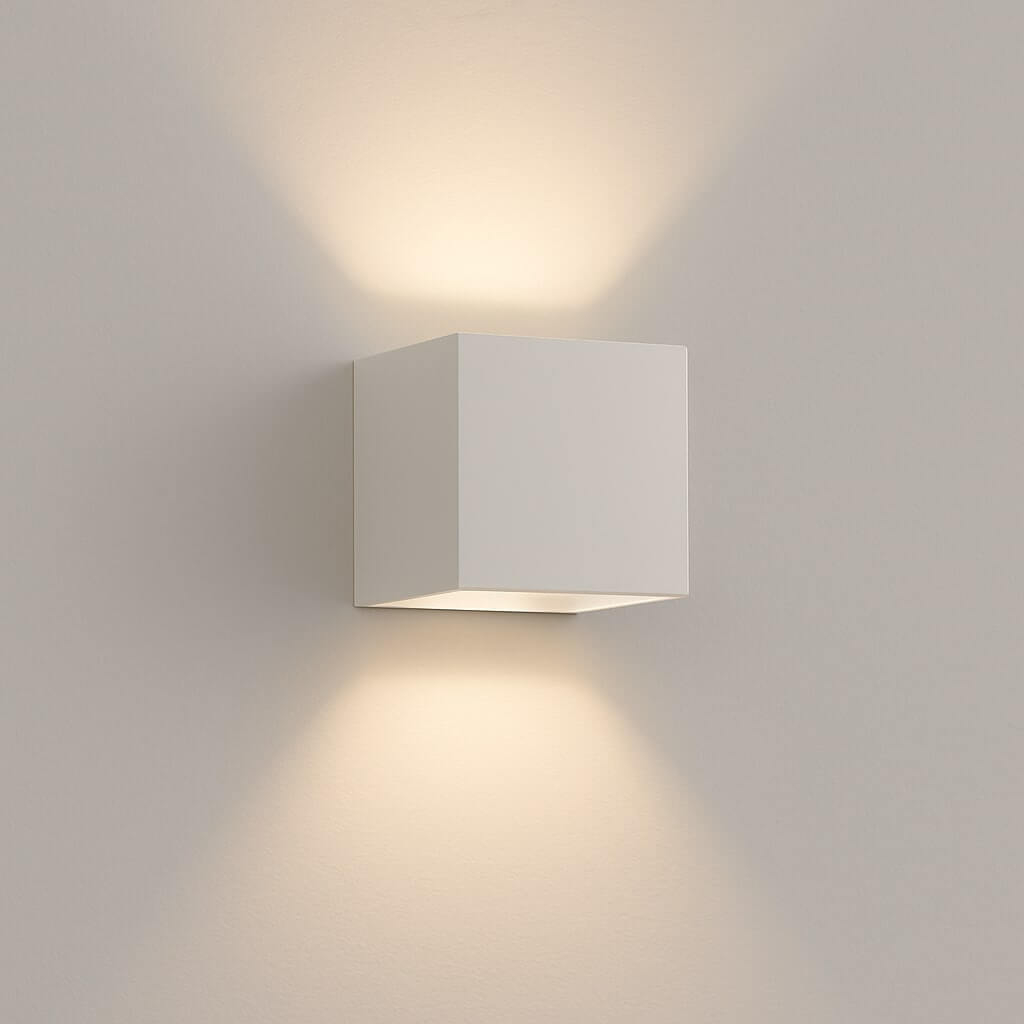Vierkante wandlamp Sifor wit van Lyora kopen | LampenTotaal