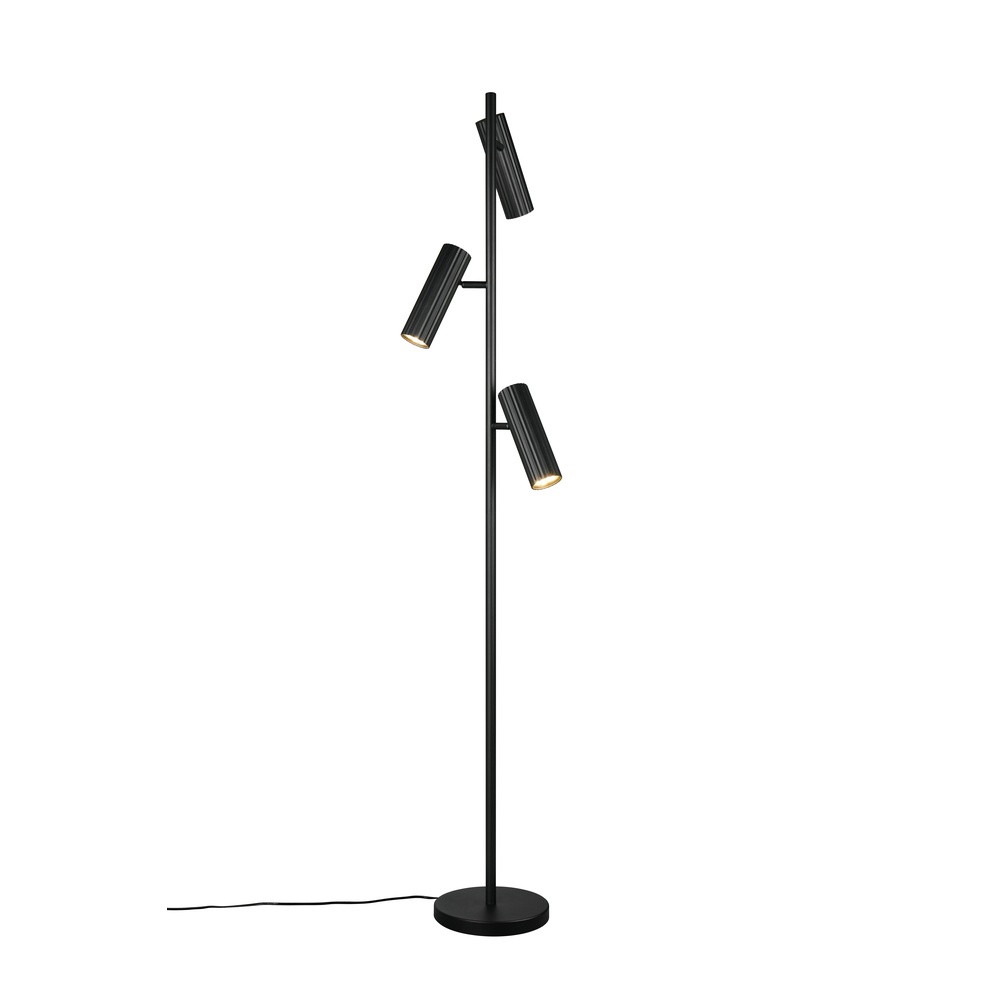 Design vloerlamp Soka zwart van Trio kopen | LampenTotaal
