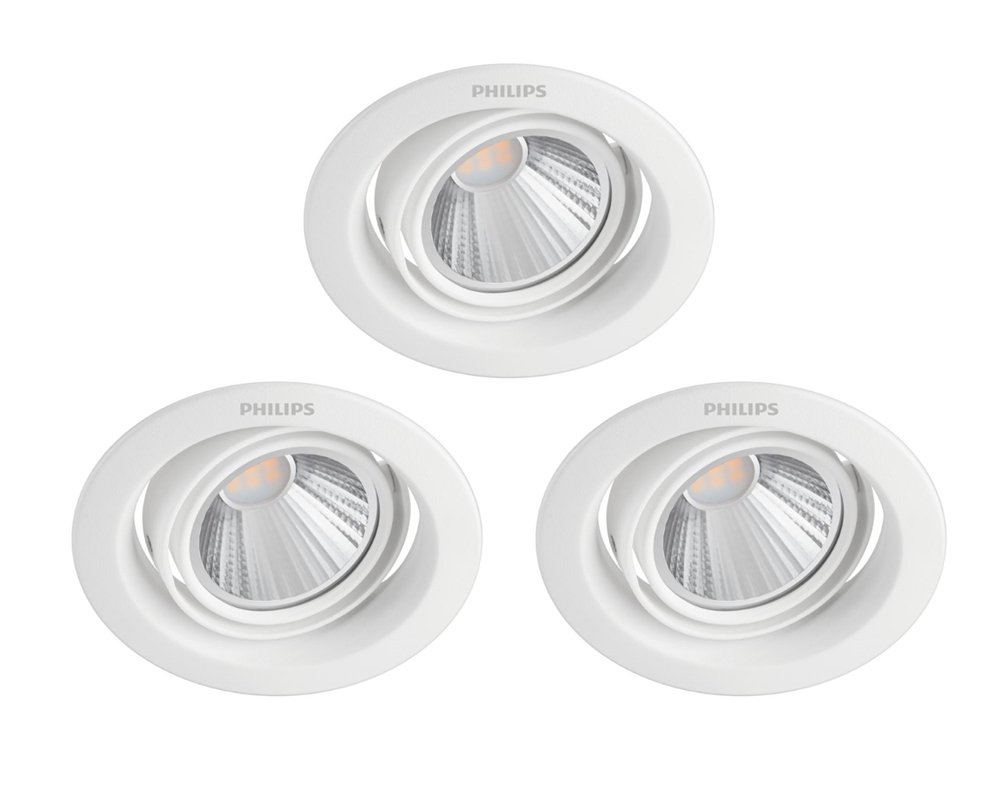 Set van 3 inbouwspots Pomeron 7W - 2700K van Philips kopen | LampenTotaal