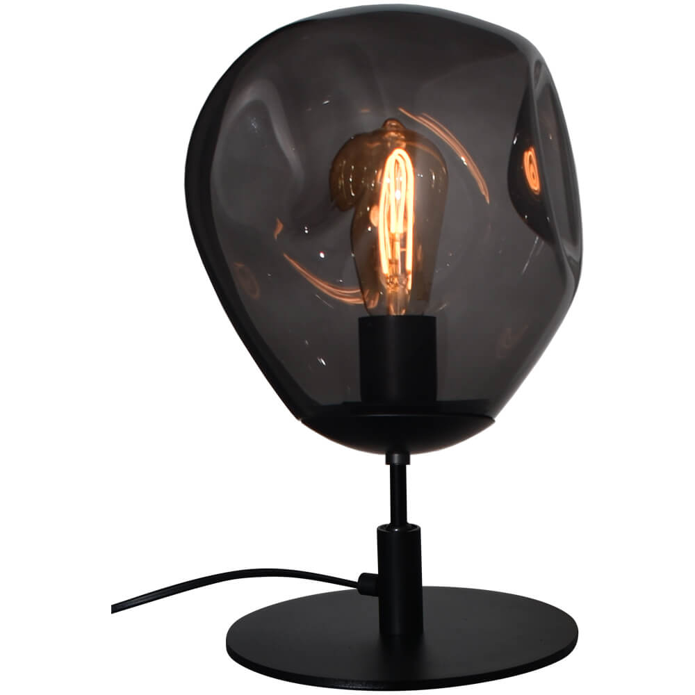 Tafellamp Lava Ø 24cm smoke glas van Masterlight kopen | LampenTotaal