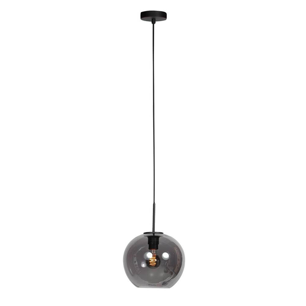 Hanglamp HaloSwap met 1 bol smoke glas Ø 25cm van Steinhauer kopen | LampenTotaal